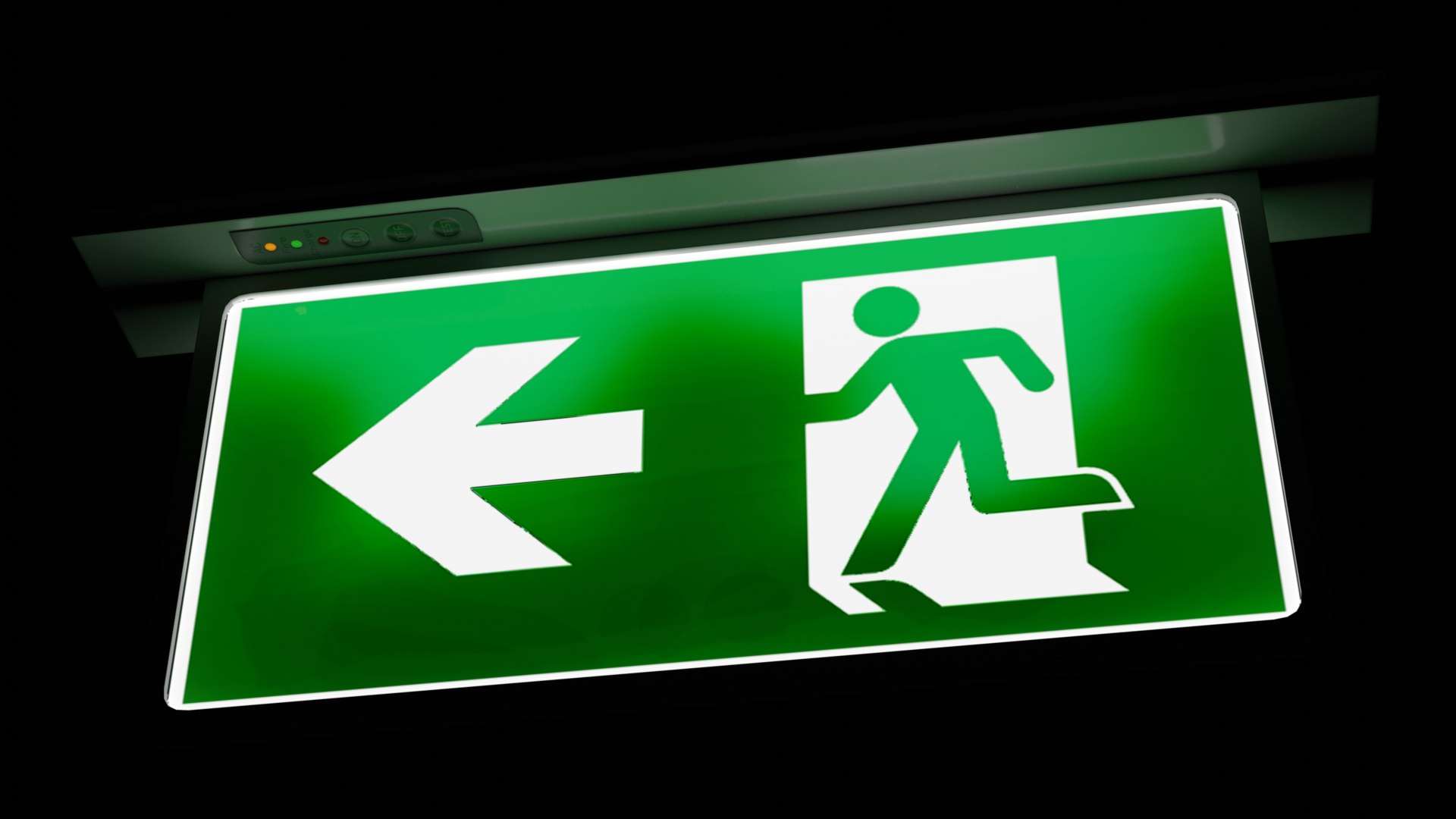 Emergency Exit Indicator 3D - TurboSquid 1880022