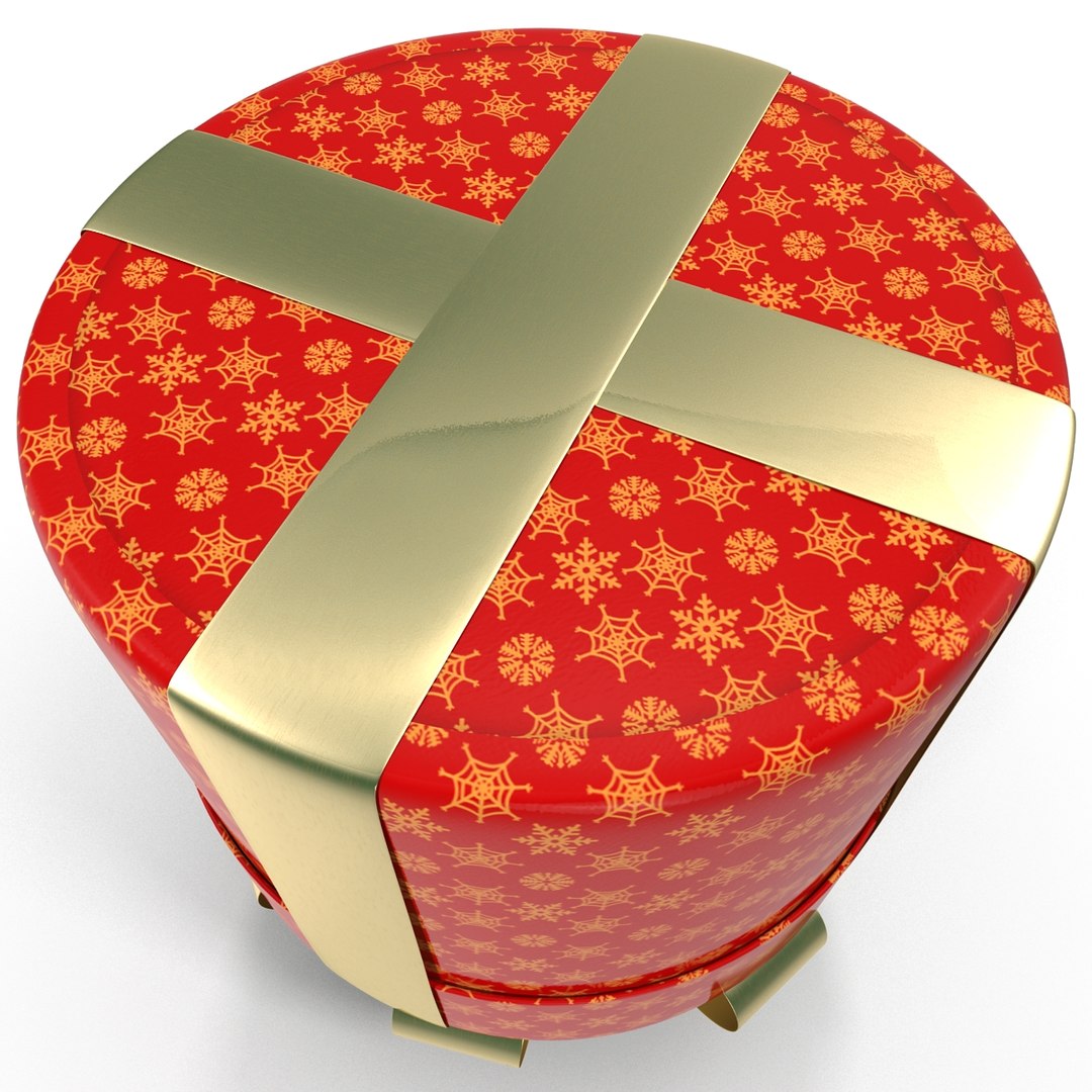 C4d Cylinder Gift Box 1