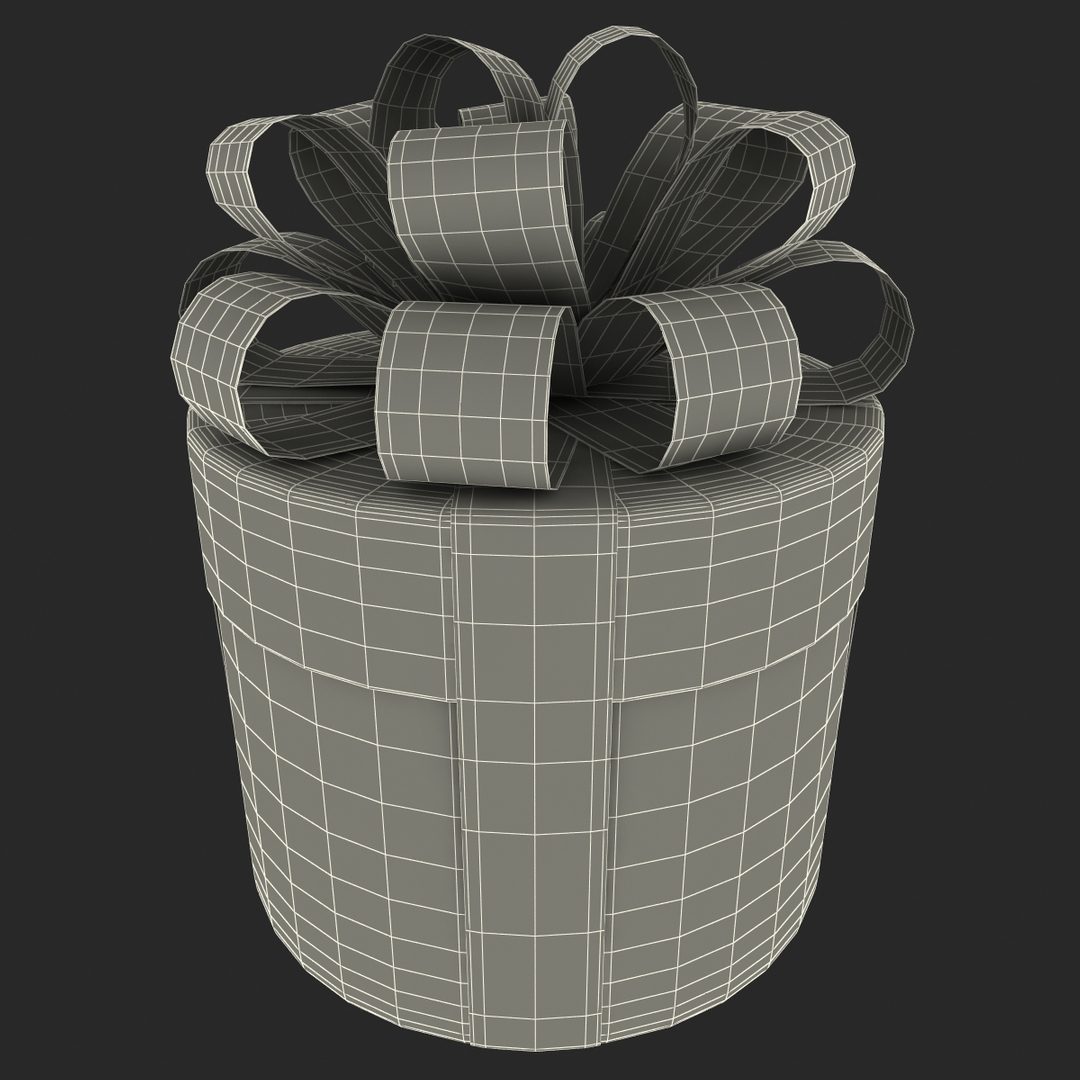 C4d Cylinder Gift Box 1