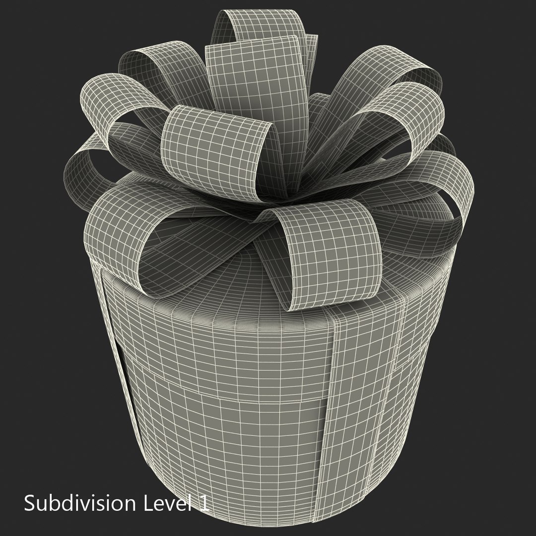 C4d Cylinder Gift Box 1