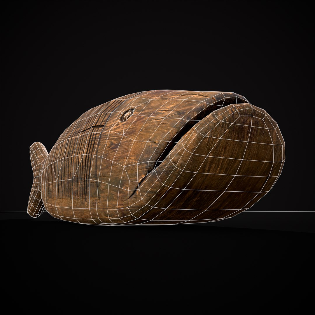 3D Model Medieval Wooden Fish Toy - TurboSquid 2158967