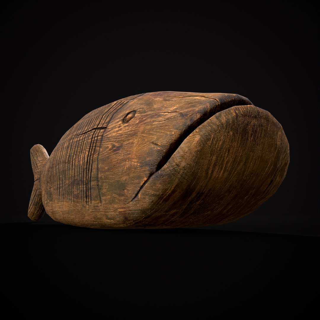 3D Model Medieval Wooden Fish Toy - TurboSquid 2158967