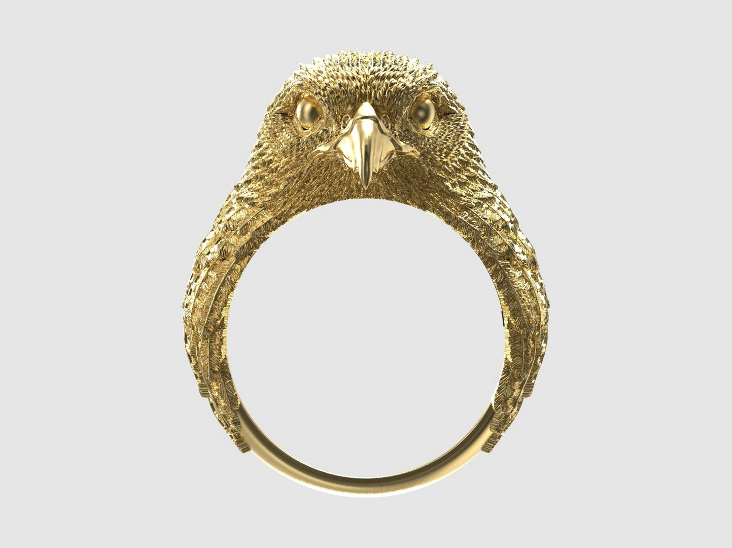 Falcon ring high detail 3D print model 3D model - TurboSquid 1876693
