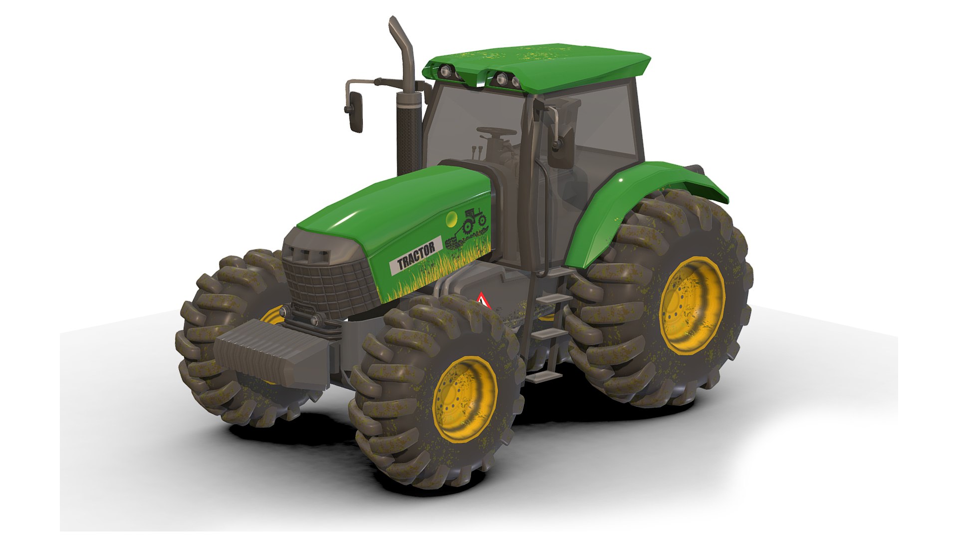 modelo 3d Tractor Model Low-Poly - TurboSquid 2112439