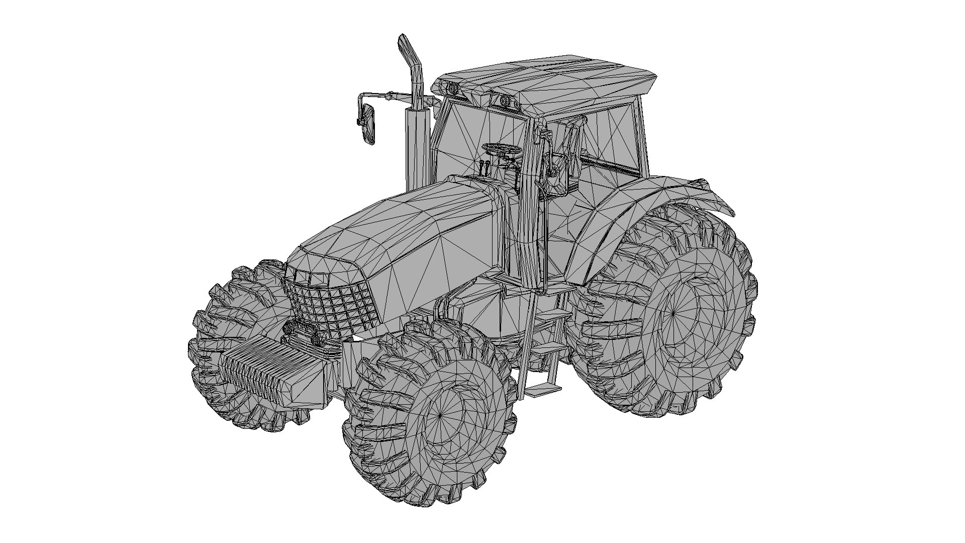 Tractor Model Low-Poly 3D - TurboSquid 2112439