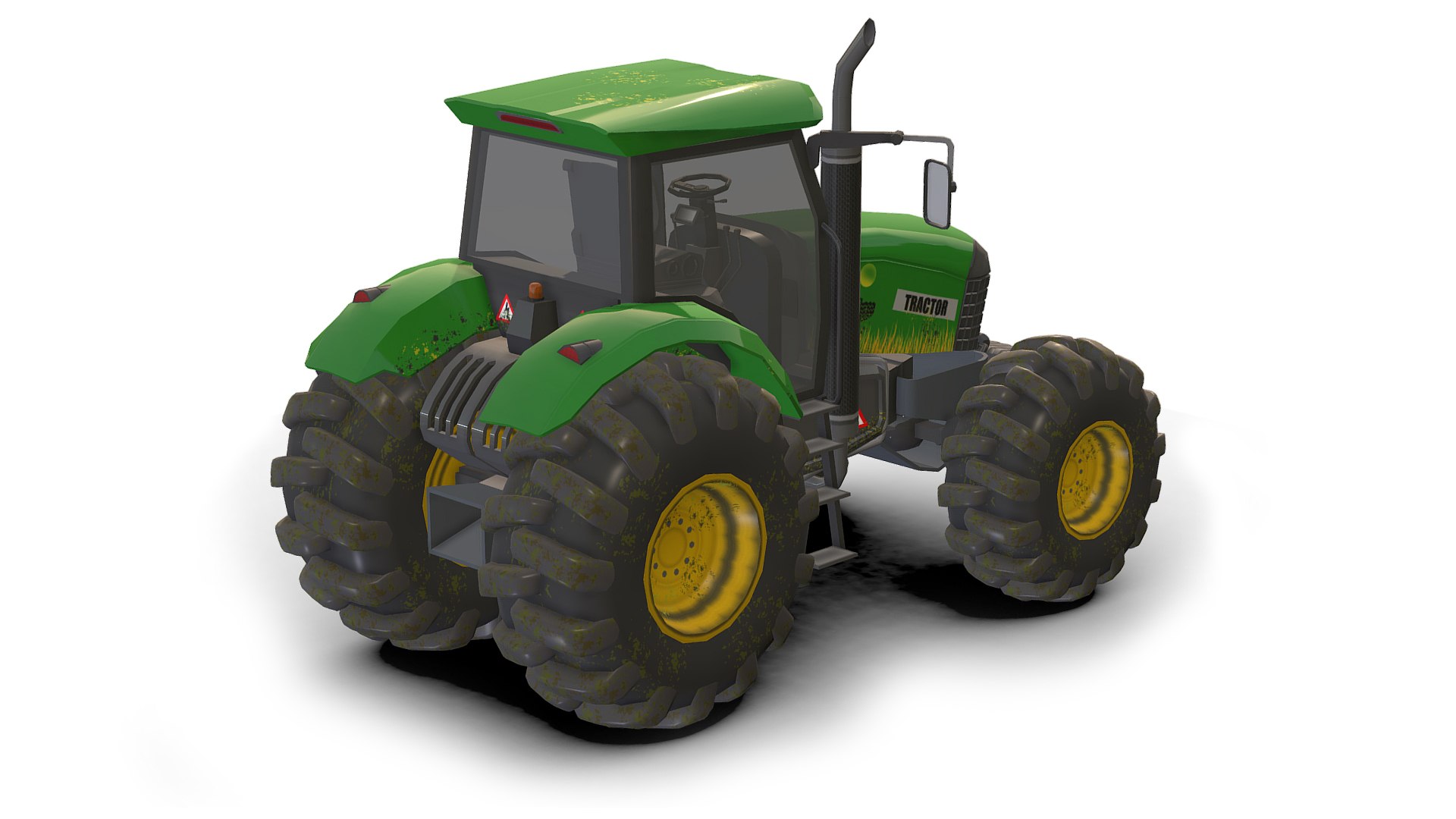 Tractor Model Low-Poly 3D - TurboSquid 2112439