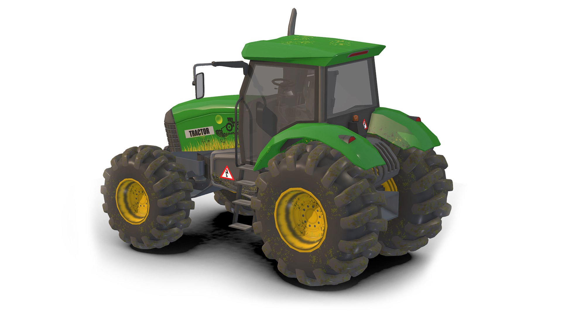 Tractor Model Low-Poly 3D - TurboSquid 2112439