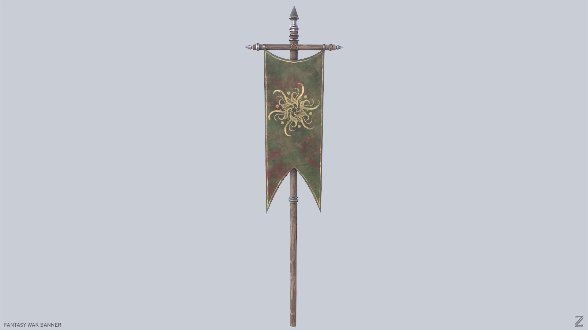 Fantasy War Banner Collection Model - TurboSquid 2230839
