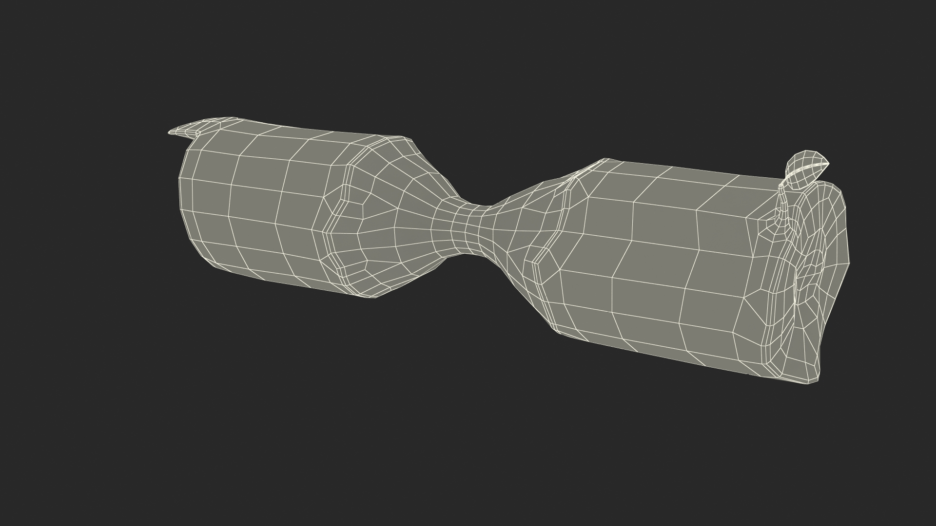 3D Model Cartoon Gnawed Log - TurboSquid 1808615