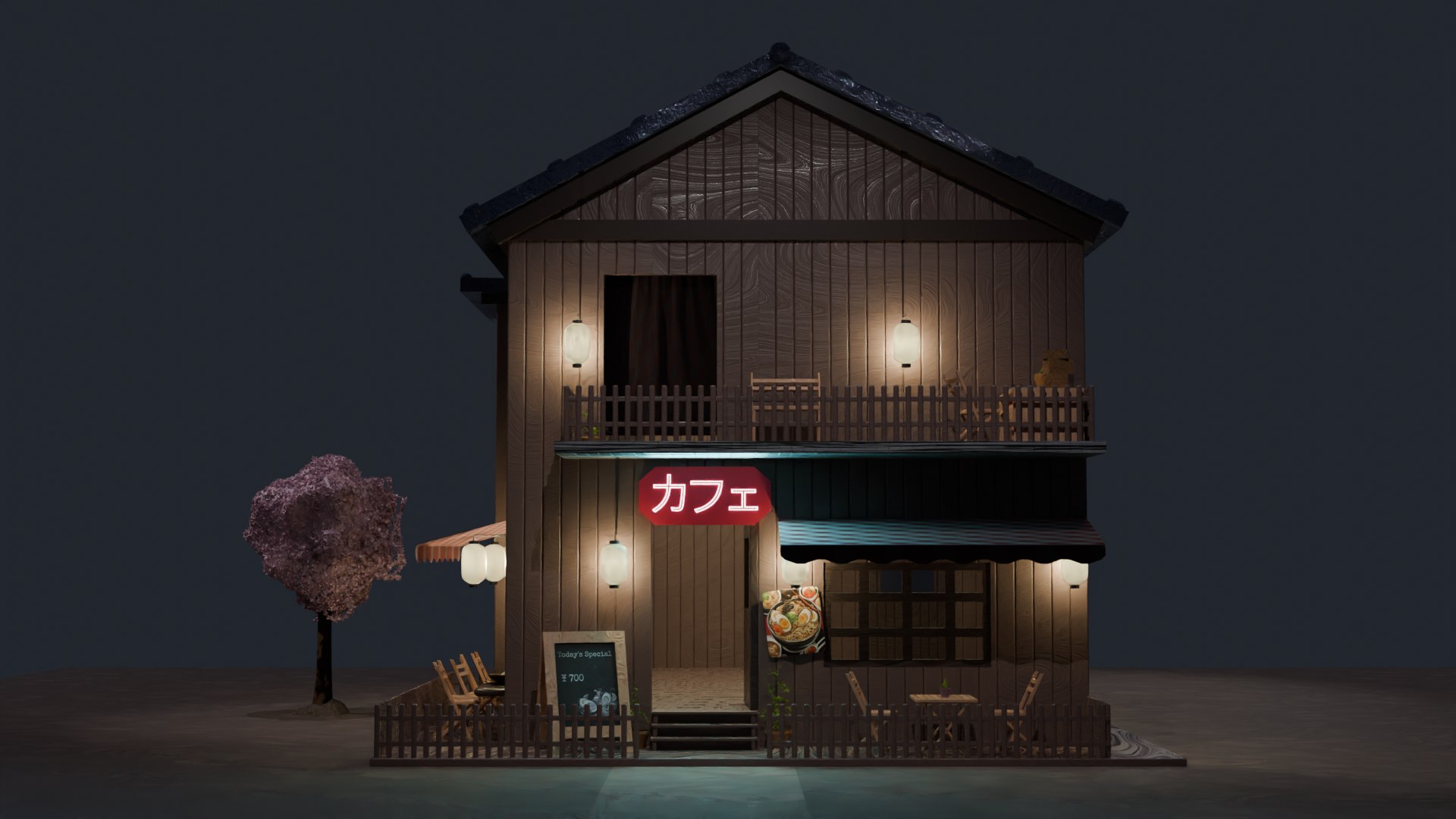 3D Japanese Shop House Japanese Machiya - Cycles 3D Model - TurboSquid ...