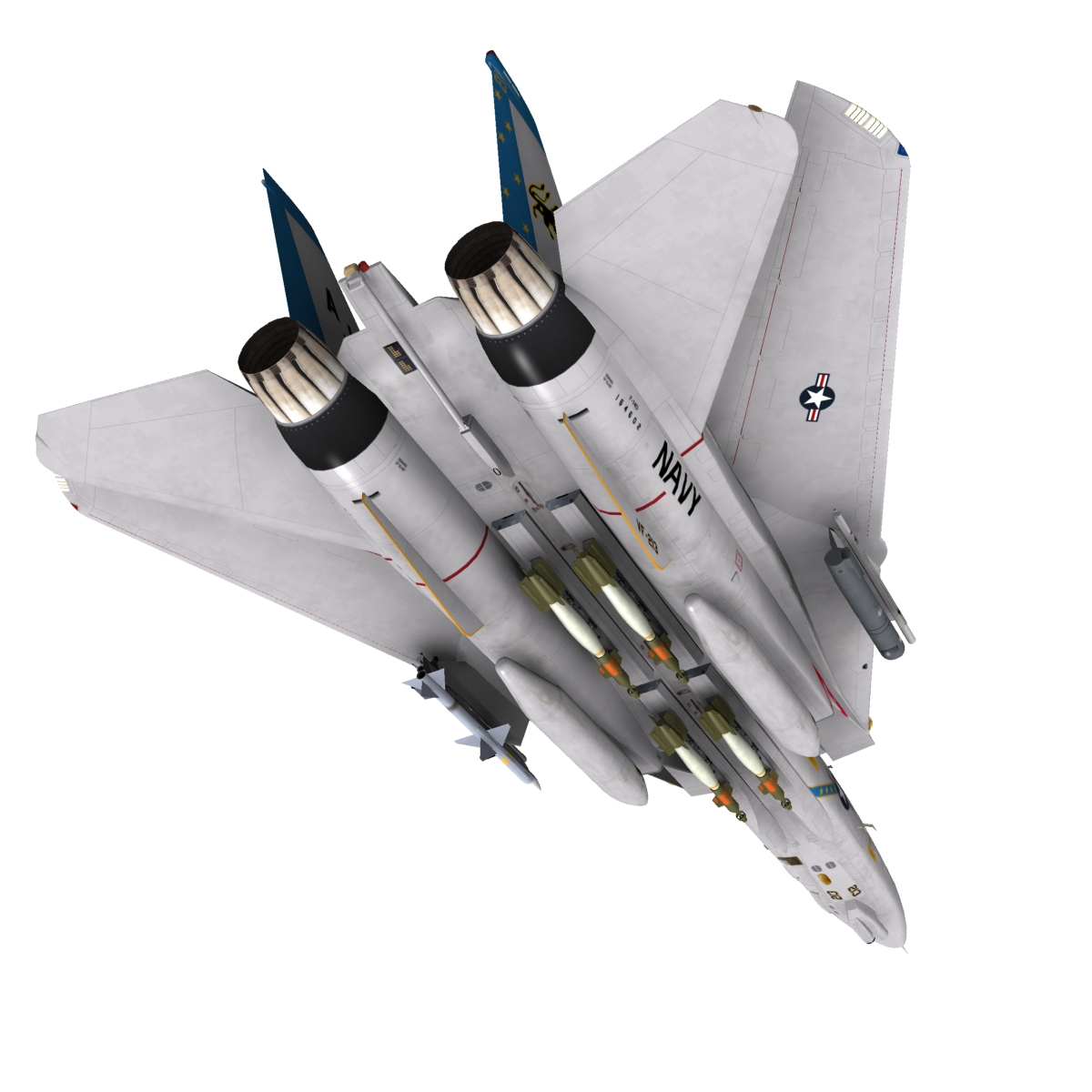 3d model f-14 fighter jet f-14d