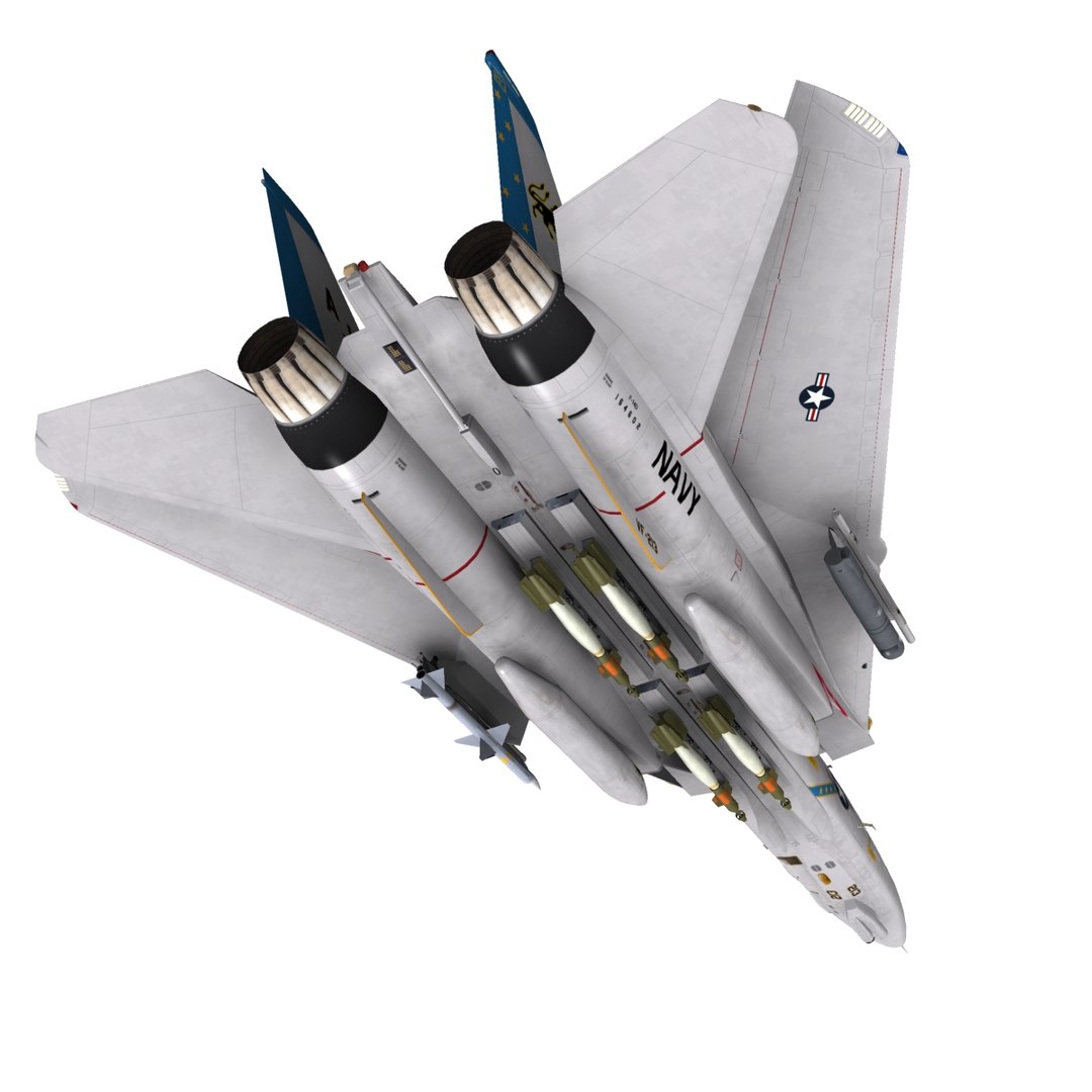 3d Model F-14 Fighter Jet F-14d