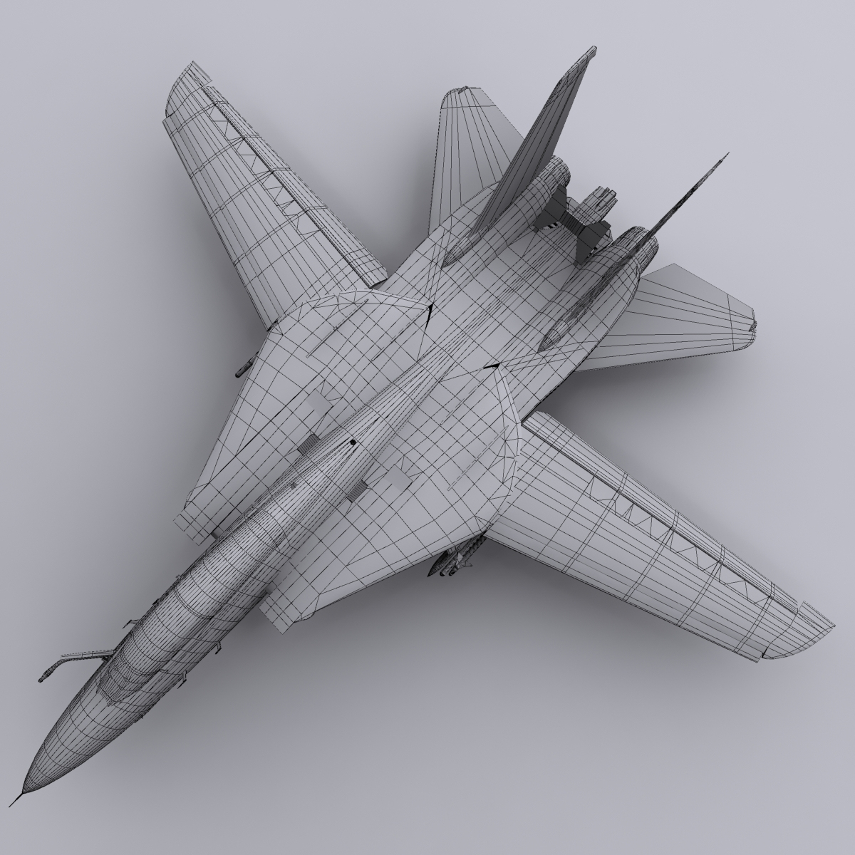 3d model f-14 fighter jet f-14d