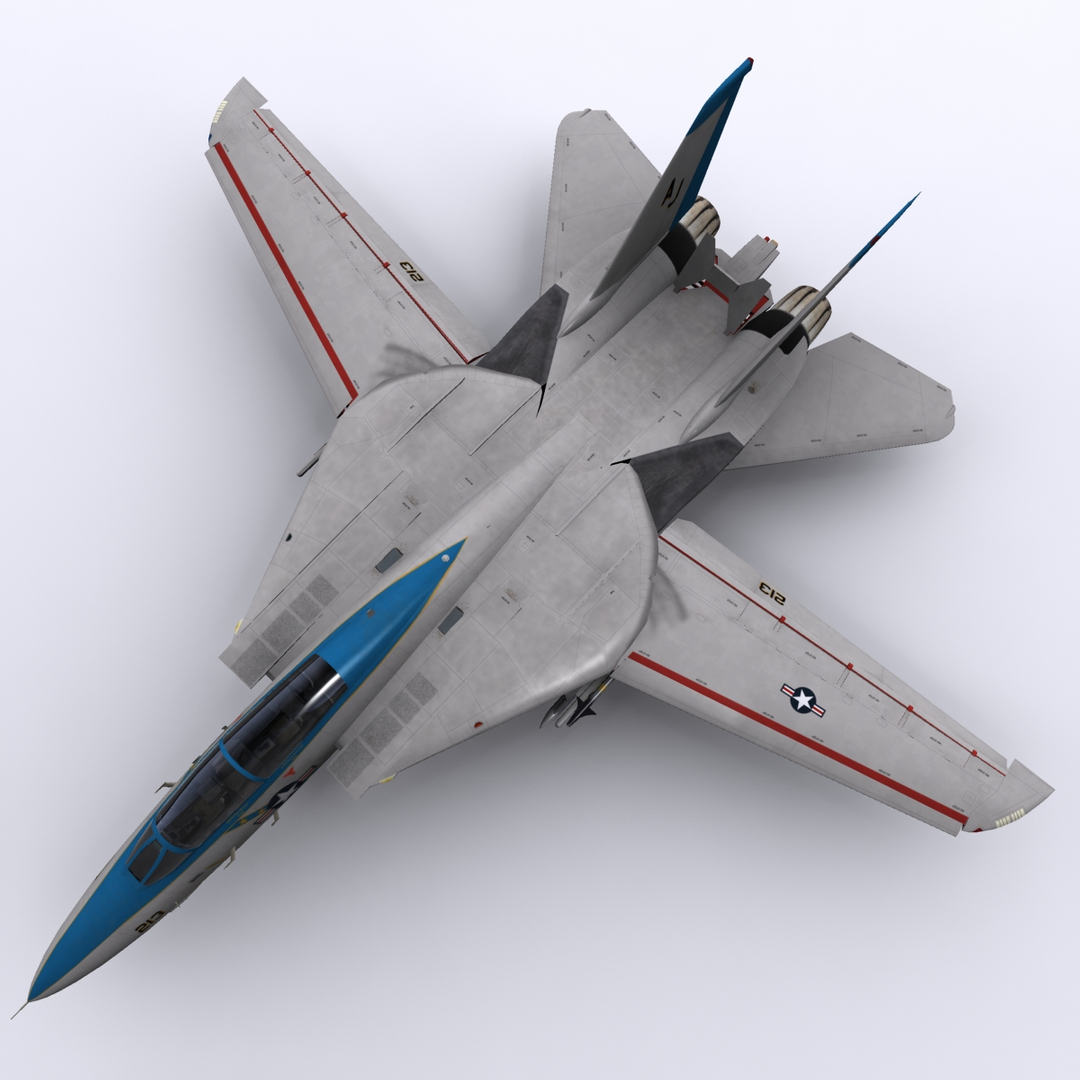 3d model f-14 fighter jet f-14d