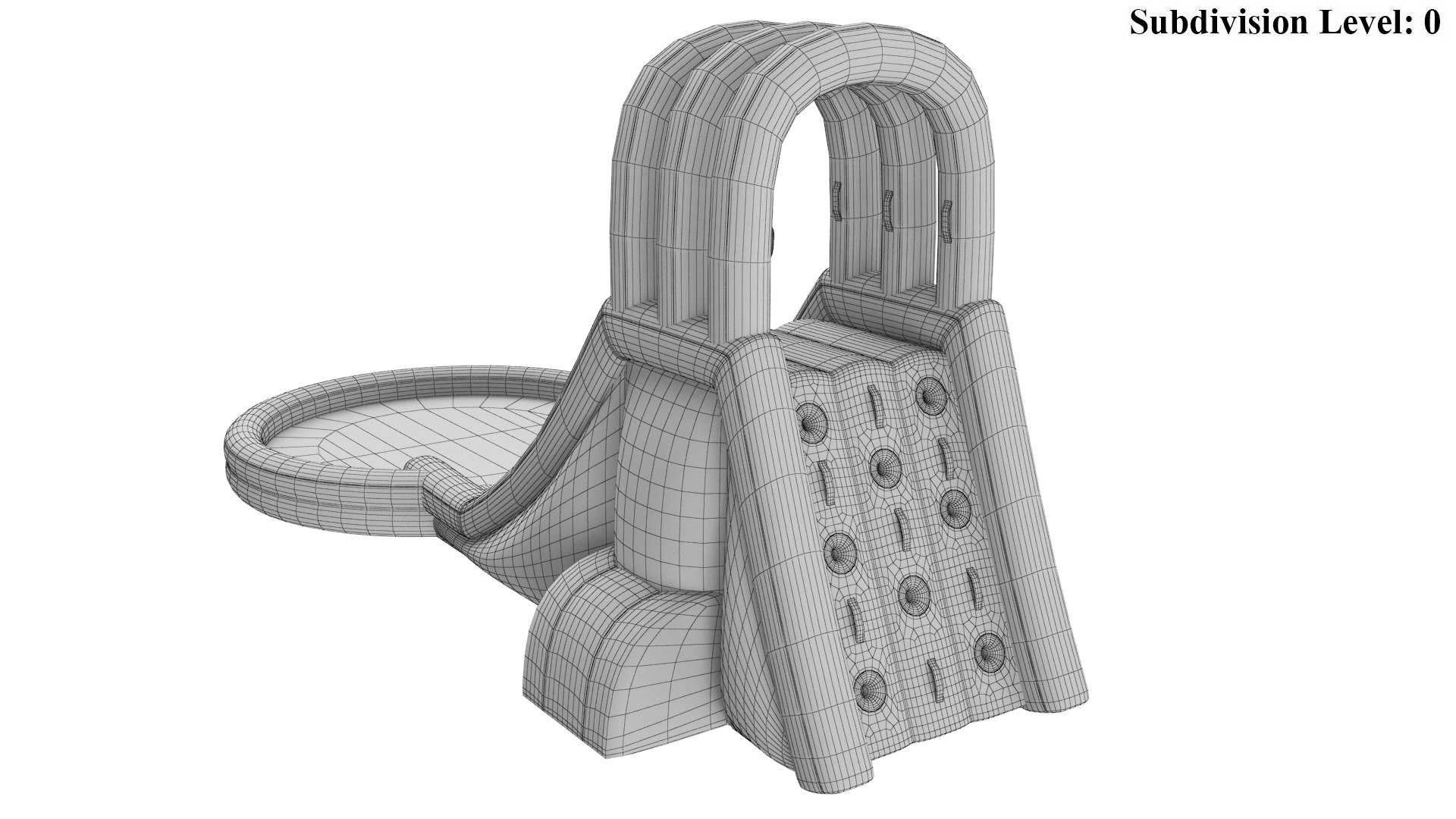 Inflatable Pool Game Slide 3D - TurboSquid 1911458