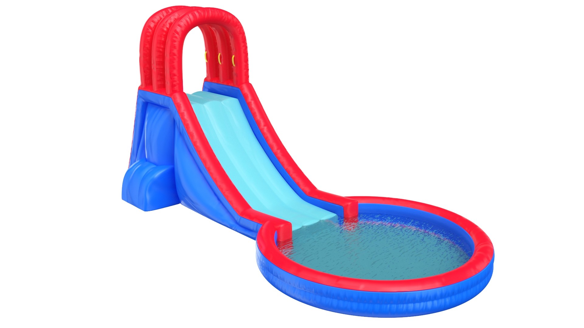 Inflatable Pool Game Slide 3D - TurboSquid 1911458