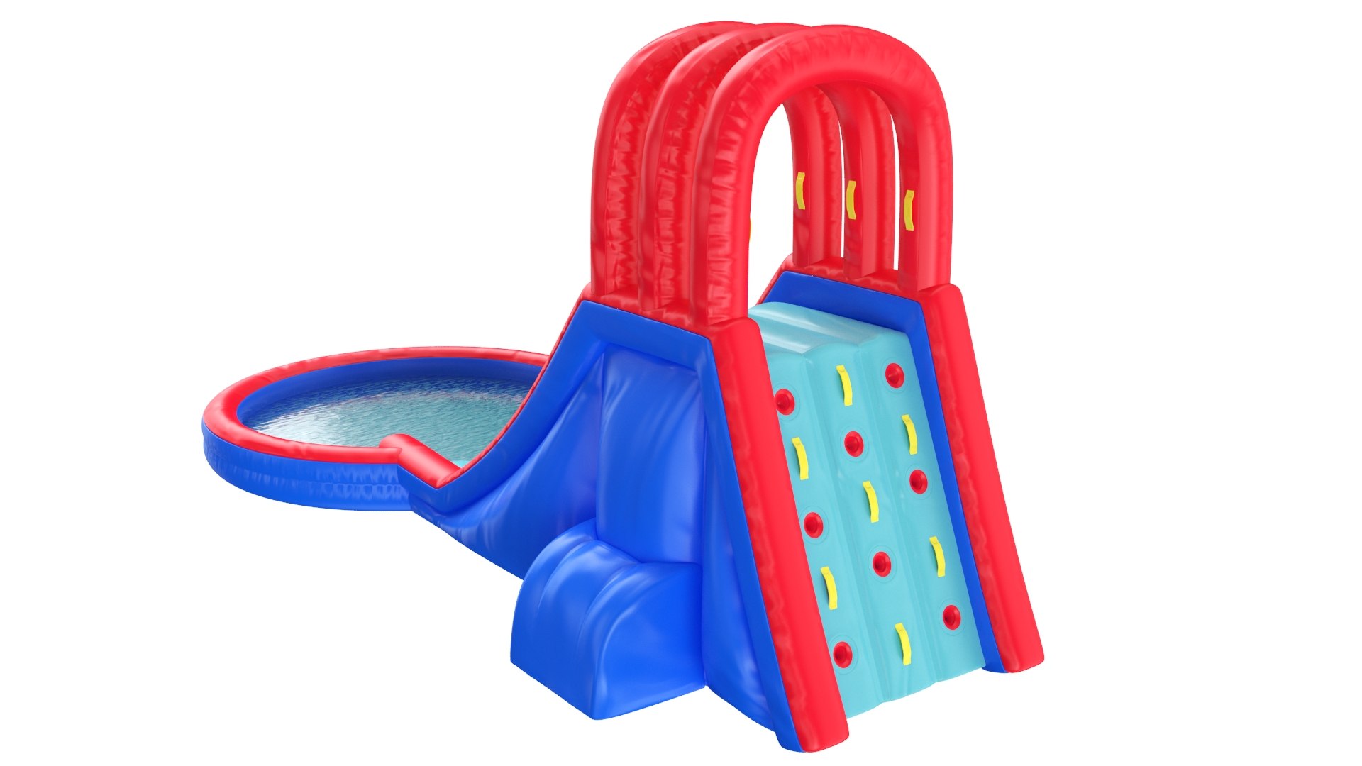 Inflatable Pool Game Slide 3D - TurboSquid 1911458