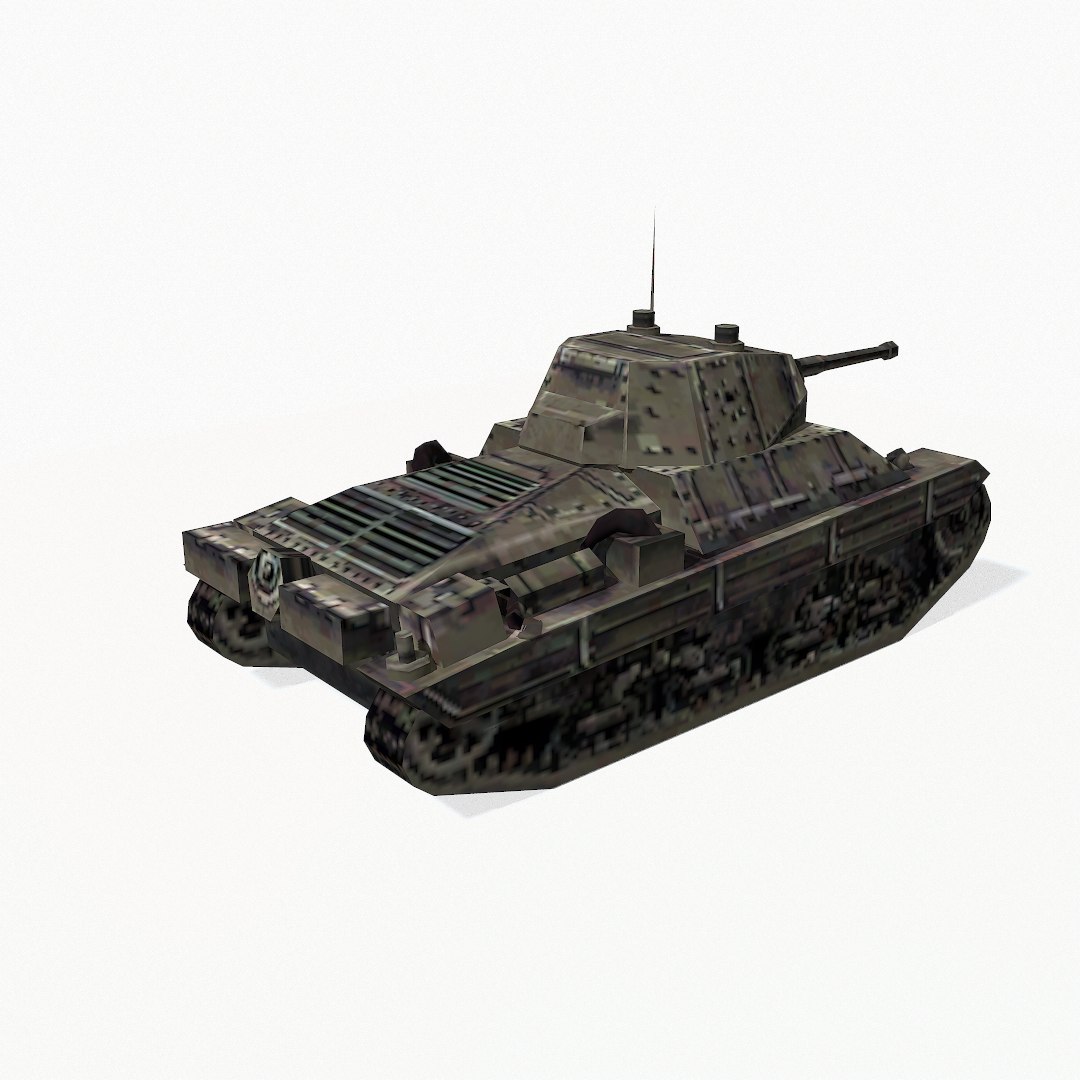 3d World War Tank Gun