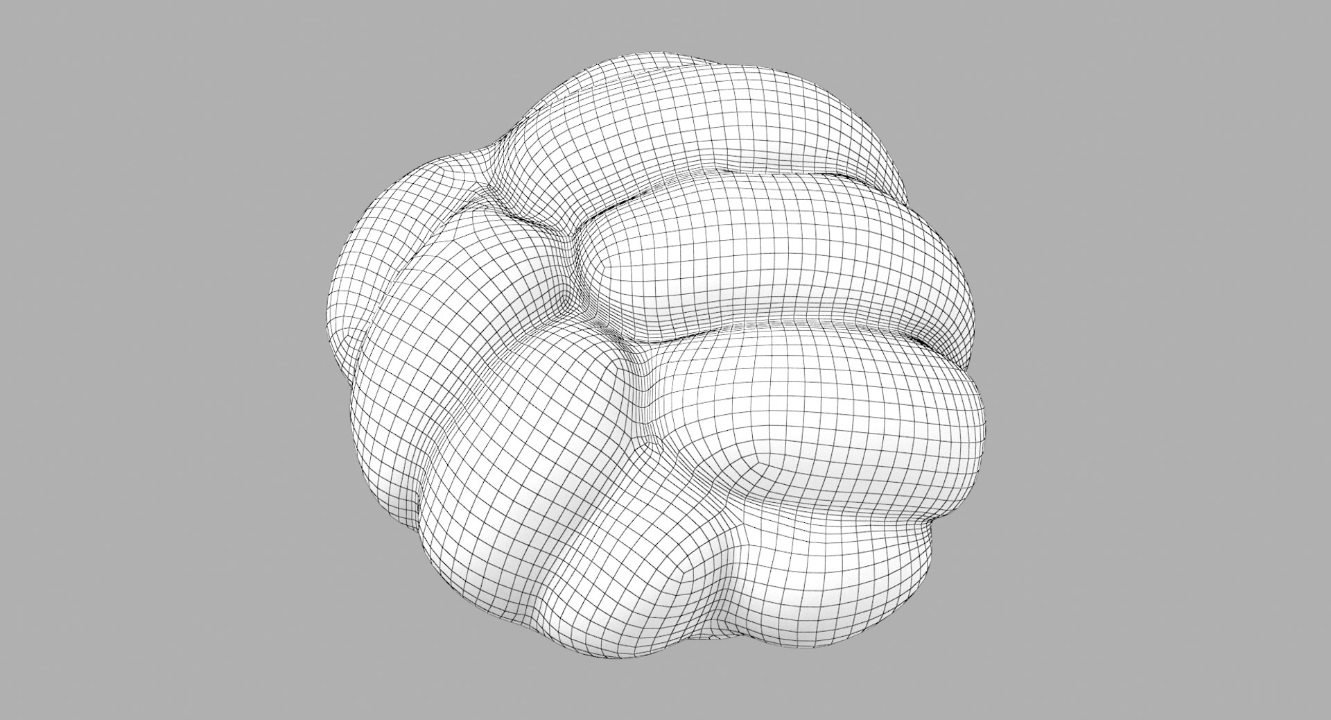 3d Model Plaited Bread Roll