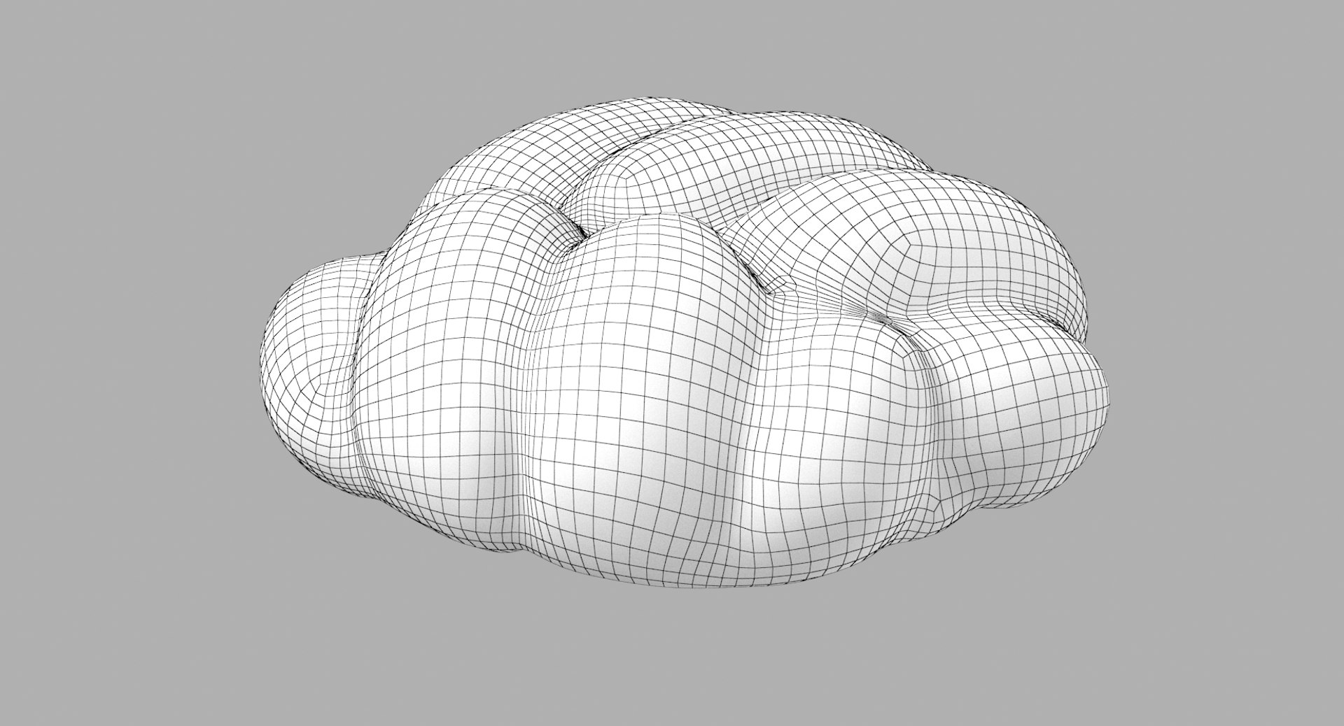 3d Model Plaited Bread Roll
