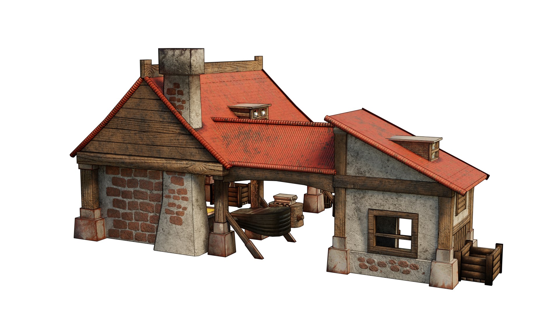 The Blacksmith Shop Model - TurboSquid 2012618
