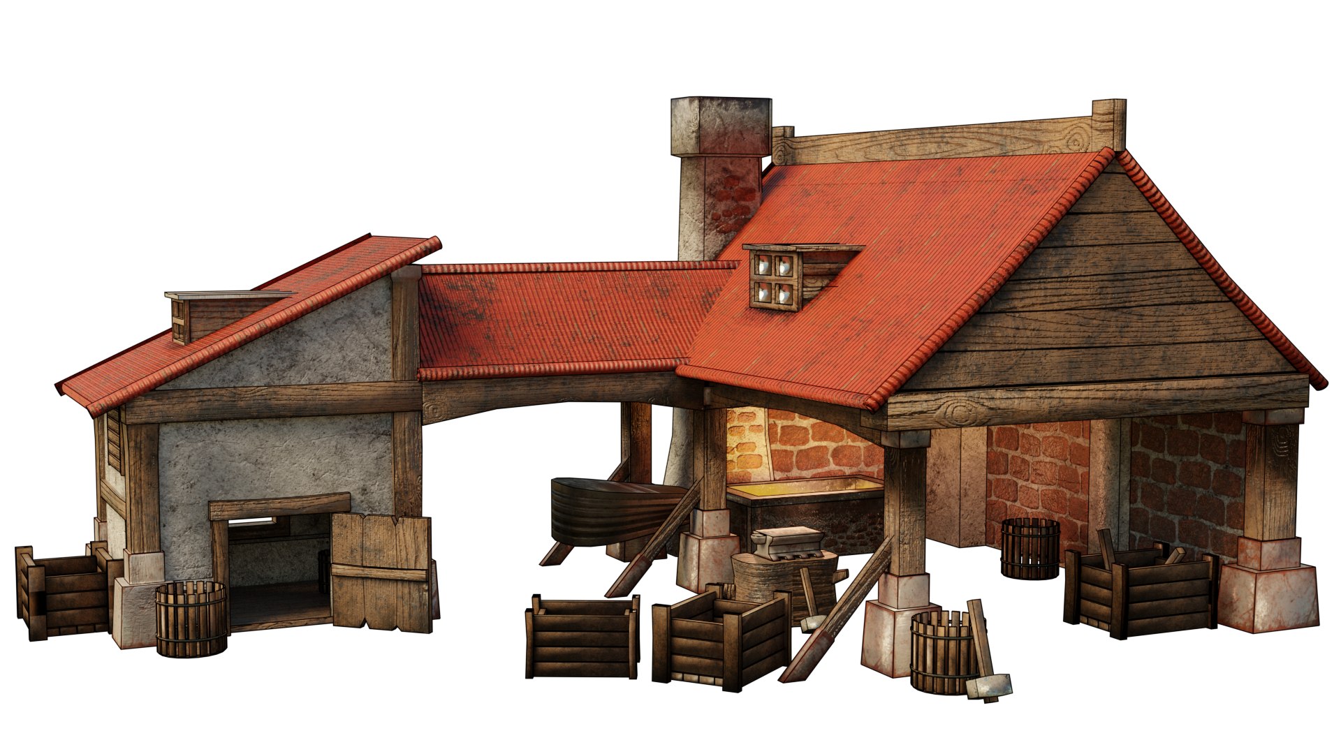 The Blacksmith Shop Model - TurboSquid 2012618