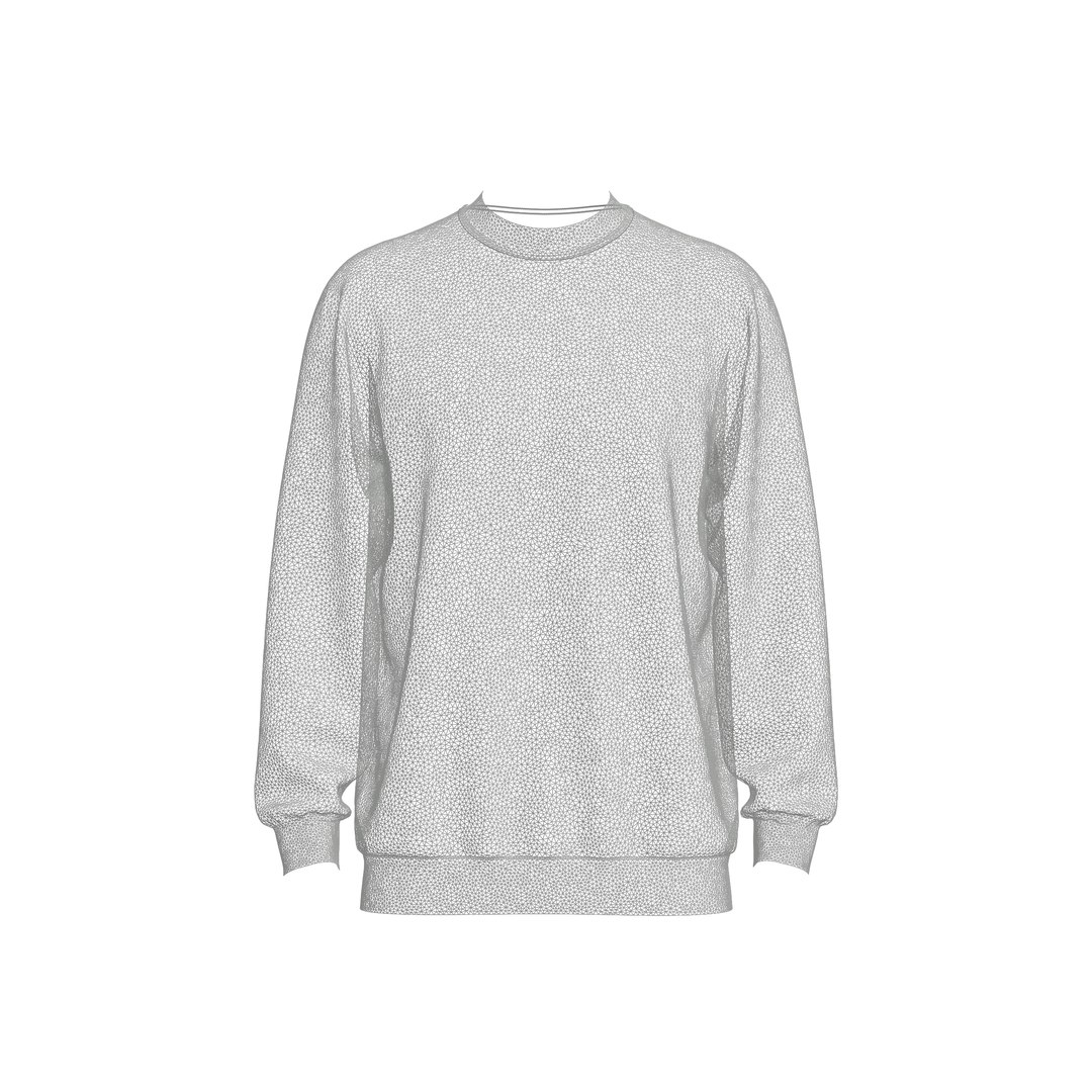 Men's Sweatshirt 3d Model Model - TurboSquid 2134605