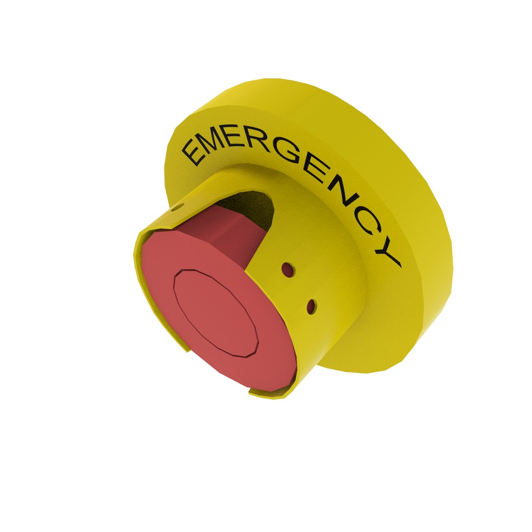 3D Emergency Button - TurboSquid 2167245
