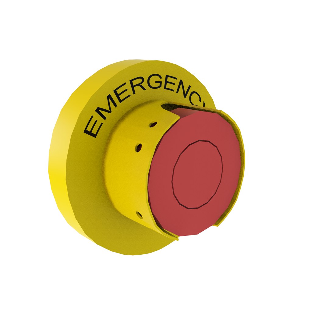 3D Emergency Button - TurboSquid 2167245
