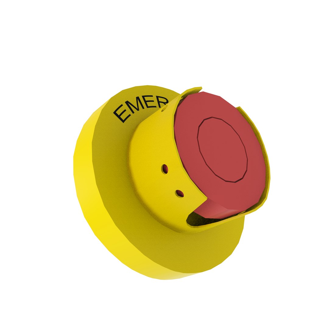 3D Emergency Button - TurboSquid 2167245
