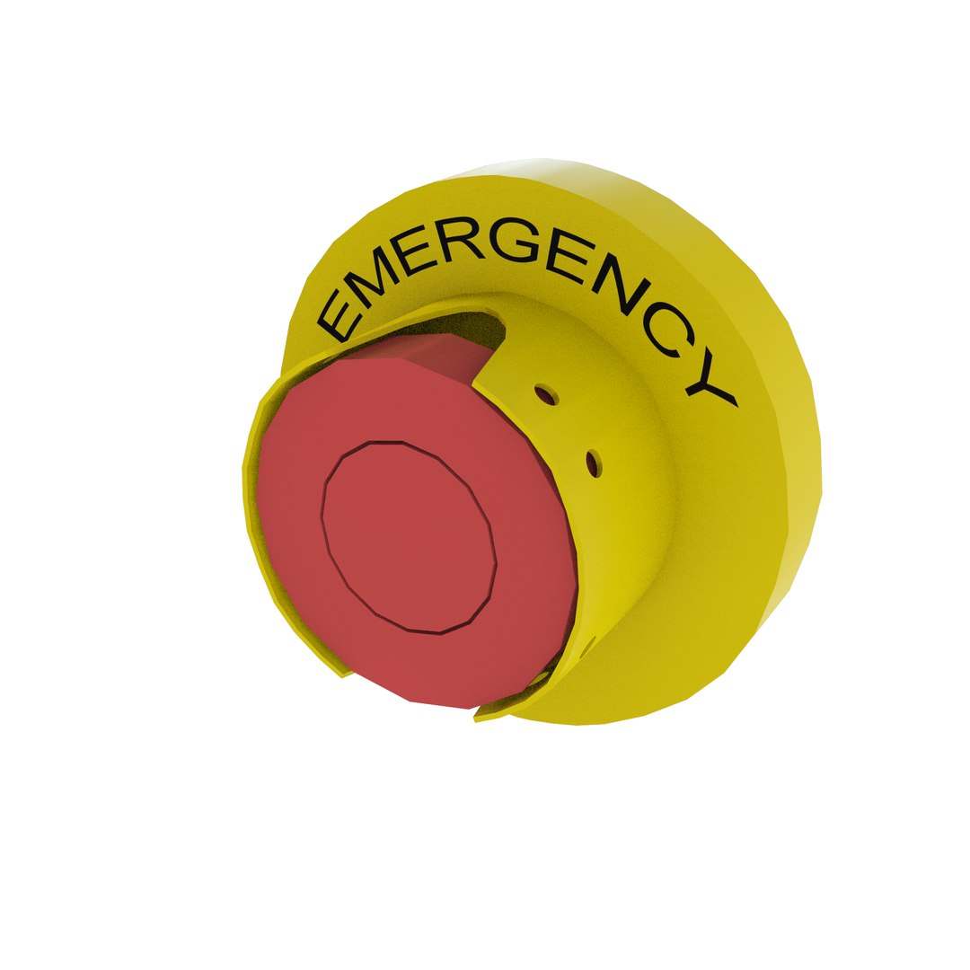 3D Emergency Button - TurboSquid 2167245