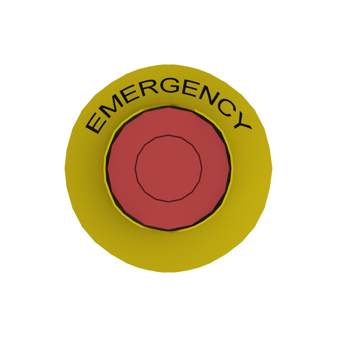 3D Emergency Button - TurboSquid 2167245