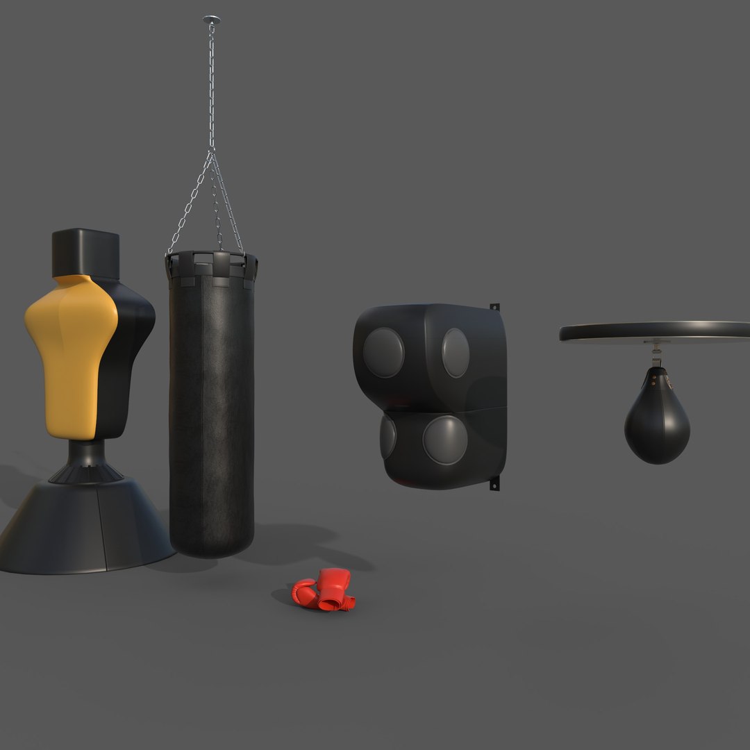 3D Boxing Equipment Model - TurboSquid 2112123