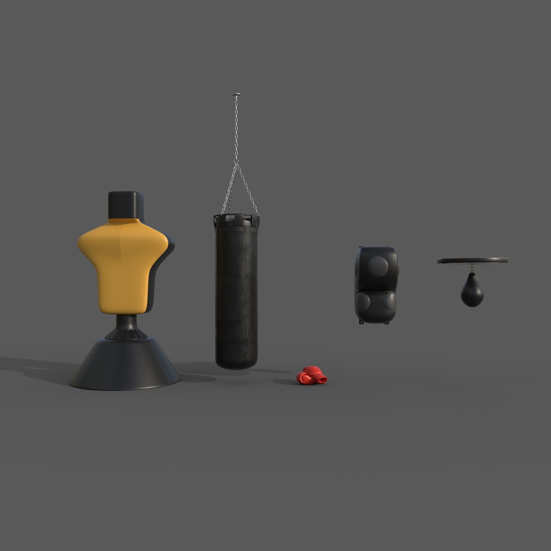 3D Boxing Equipment Model - TurboSquid 2112123