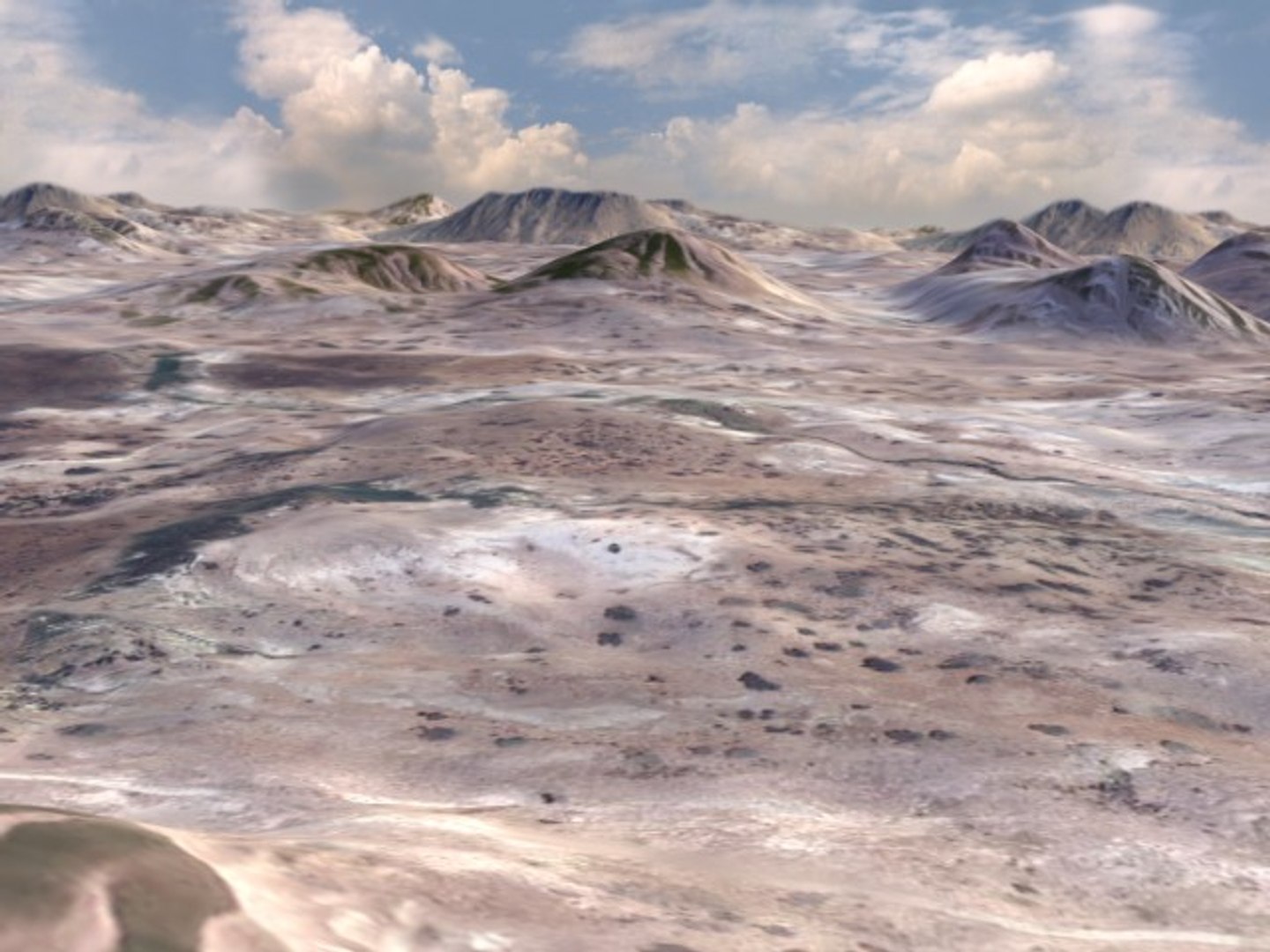 desert terrain 3d model
