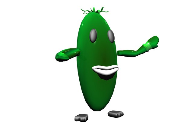 cucumber charecter animation max