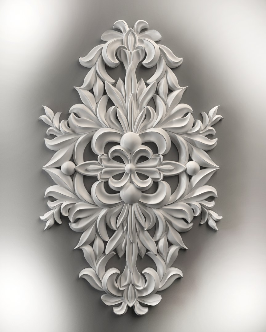 Wall Decor Flowers With Leaves For Milling CNC Machines 3D Model ...