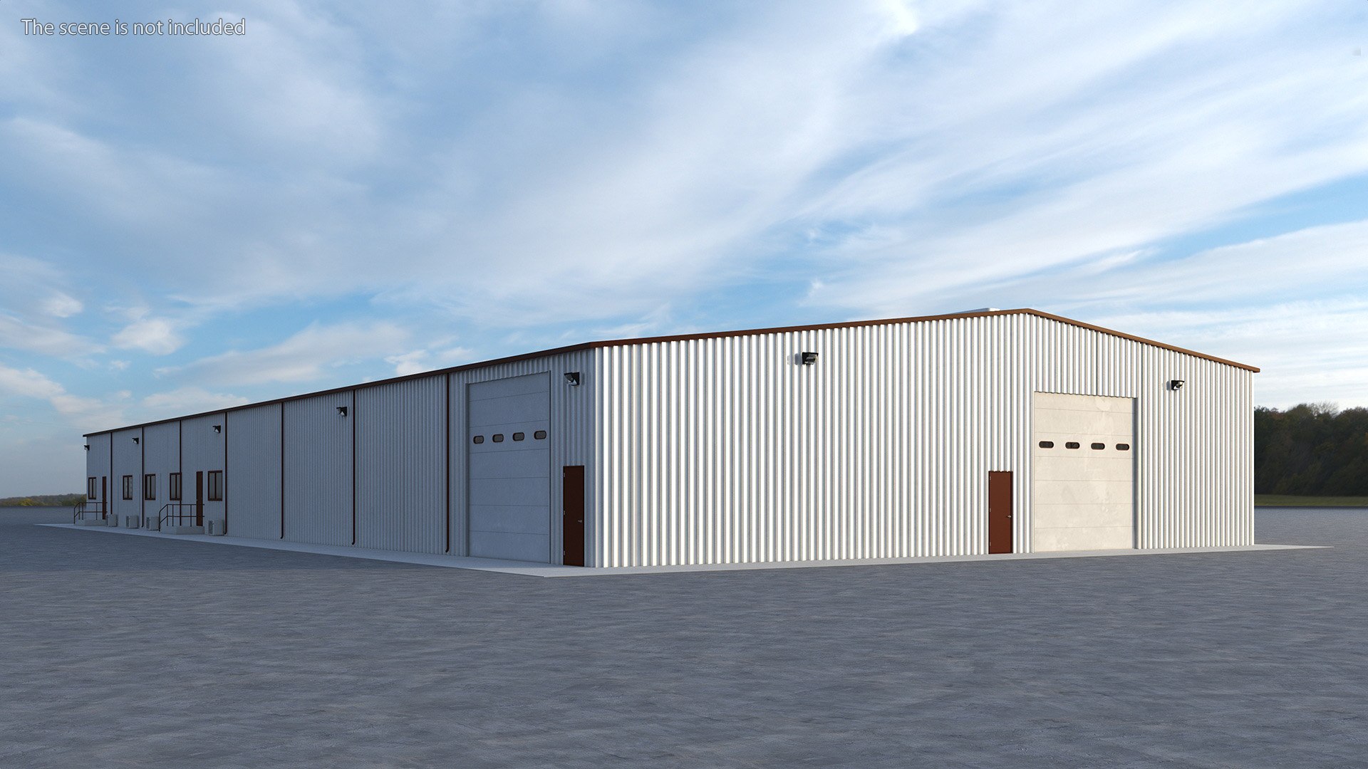 3D Industrial Warehouse Exterior - TurboSquid 2190270