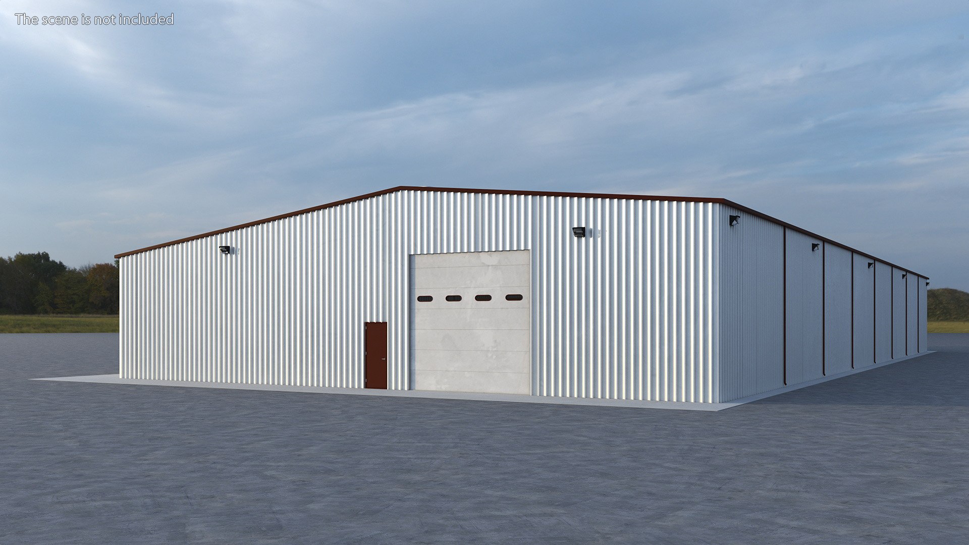 3D Industrial Warehouse Exterior - TurboSquid 2190270