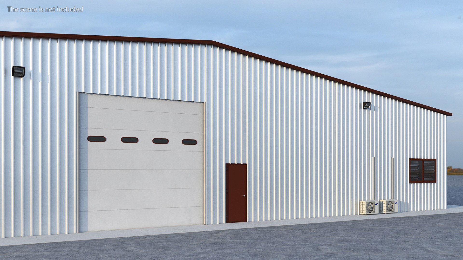 3D Industrial Warehouse Exterior - TurboSquid 2190270