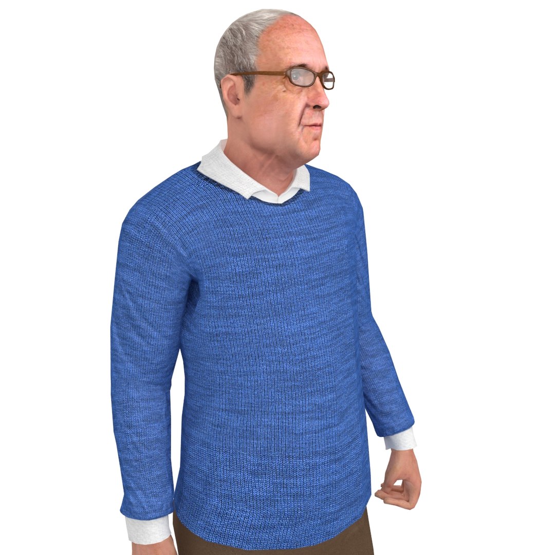 3D Model Rigged Old Man - TurboSquid 1293876