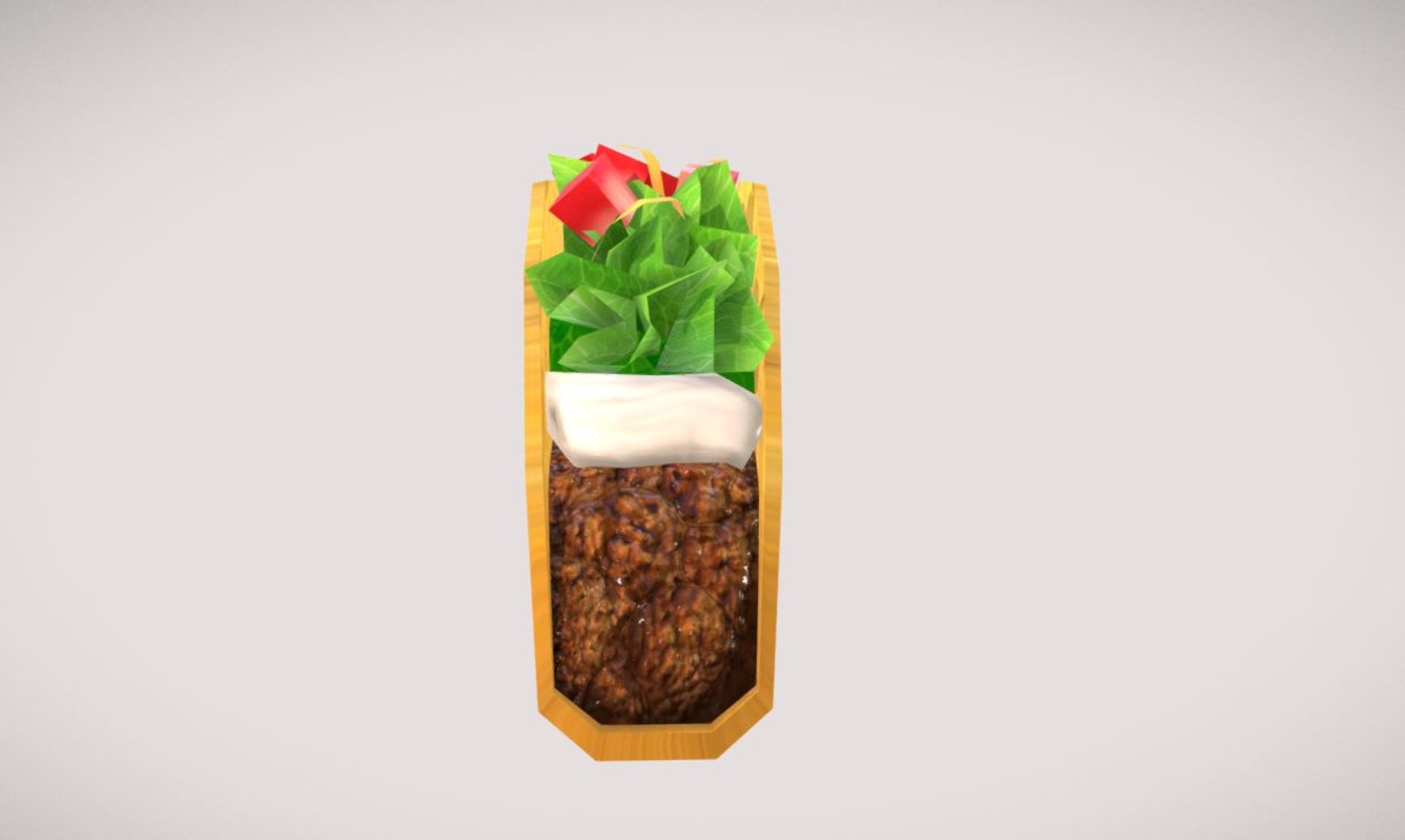 3D snack food taco - TurboSquid 1280790