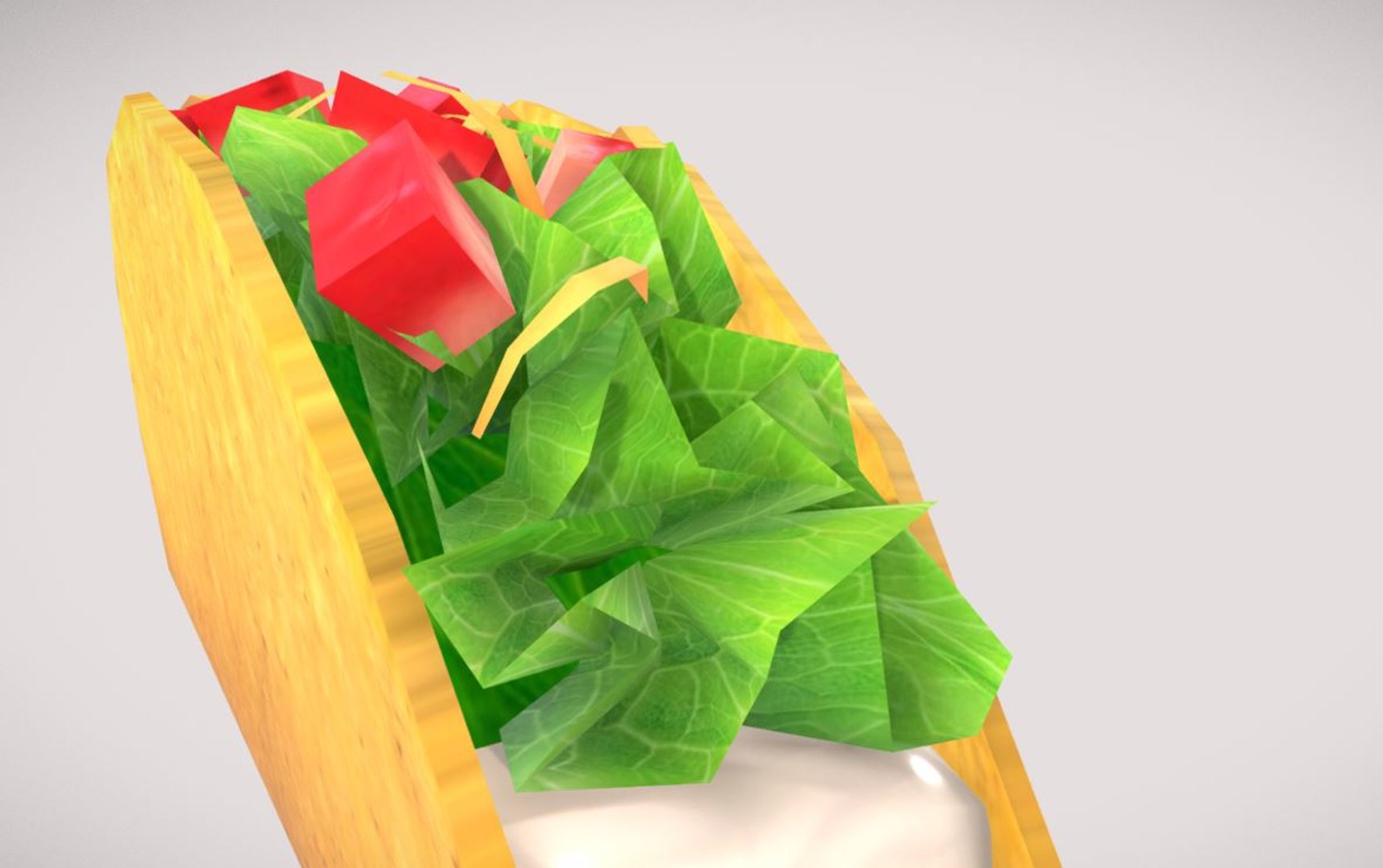 3D snack food taco - TurboSquid 1280790