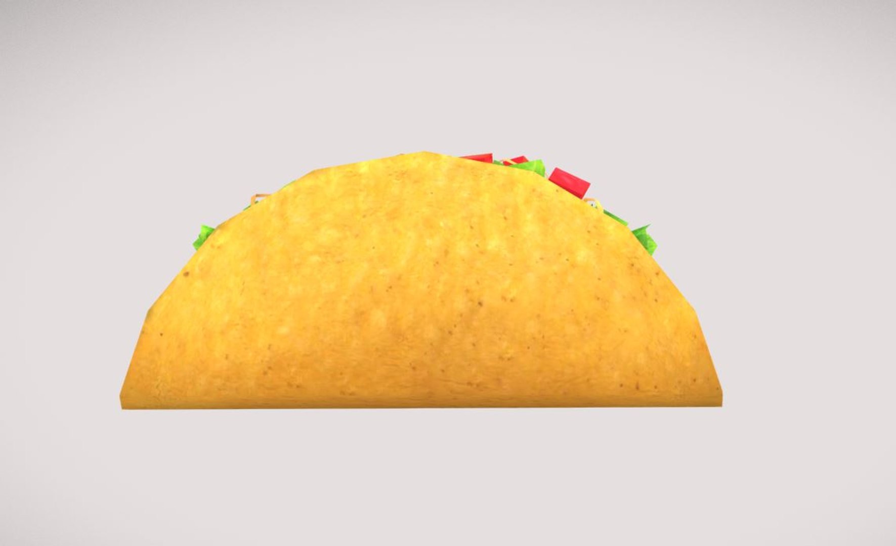 3D snack food taco - TurboSquid 1280790