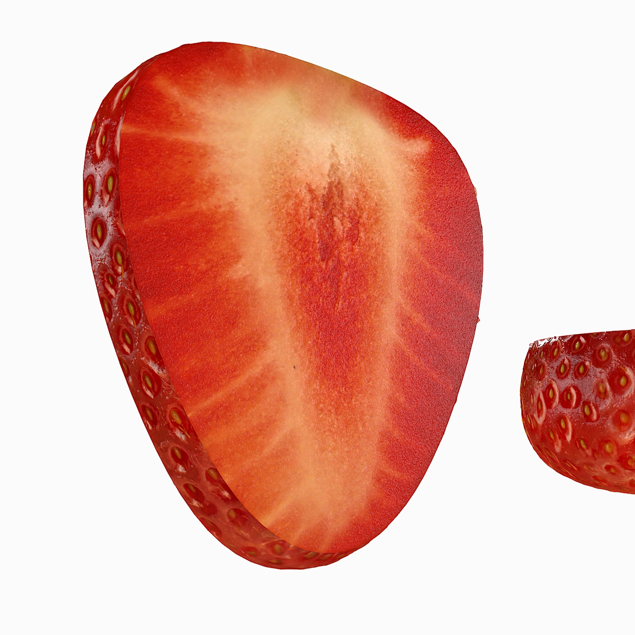 3d model strawberry fruit set berry