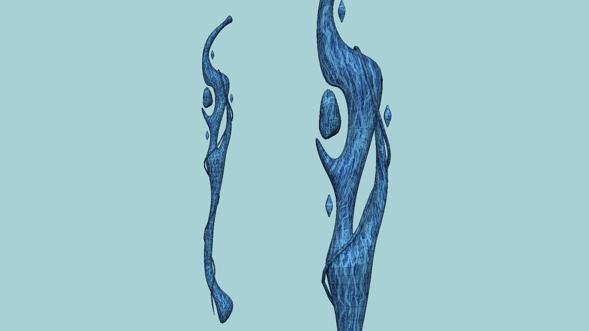 3D Fantasy Mage Staff 06 Water - Medieval Weapon - TurboSquid 1774776