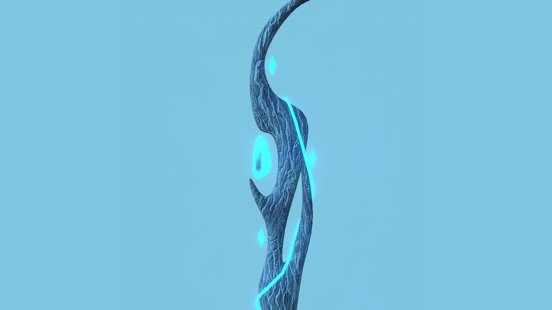 3D Fantasy Mage Staff 06 Water - Medieval Weapon - TurboSquid 1774776