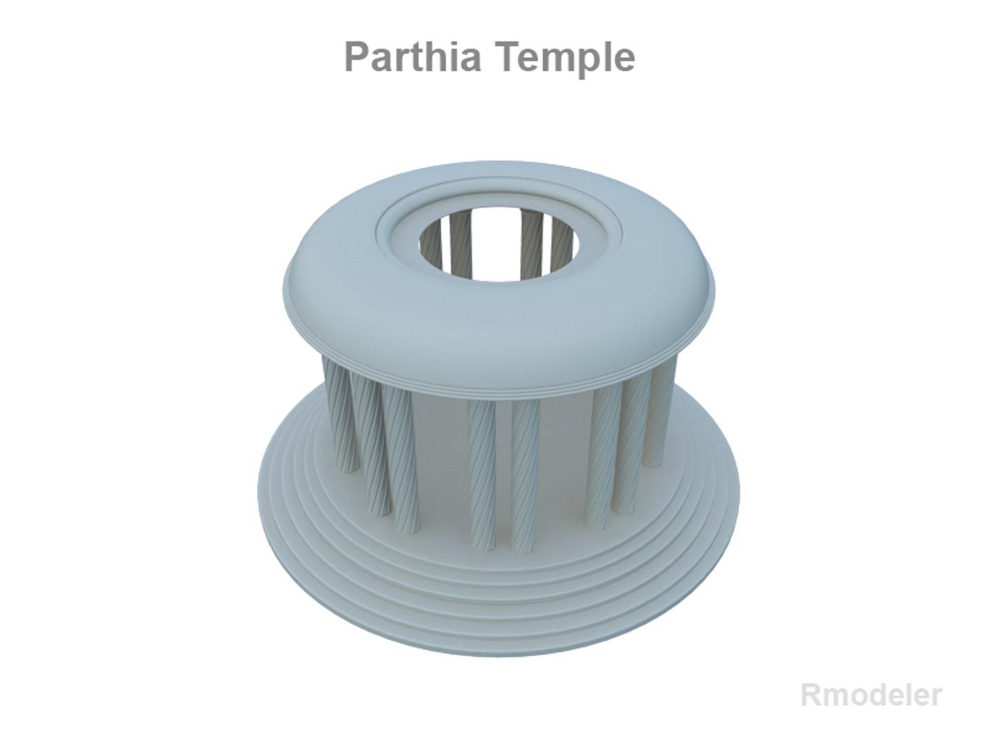 3d Parthia Temple Model