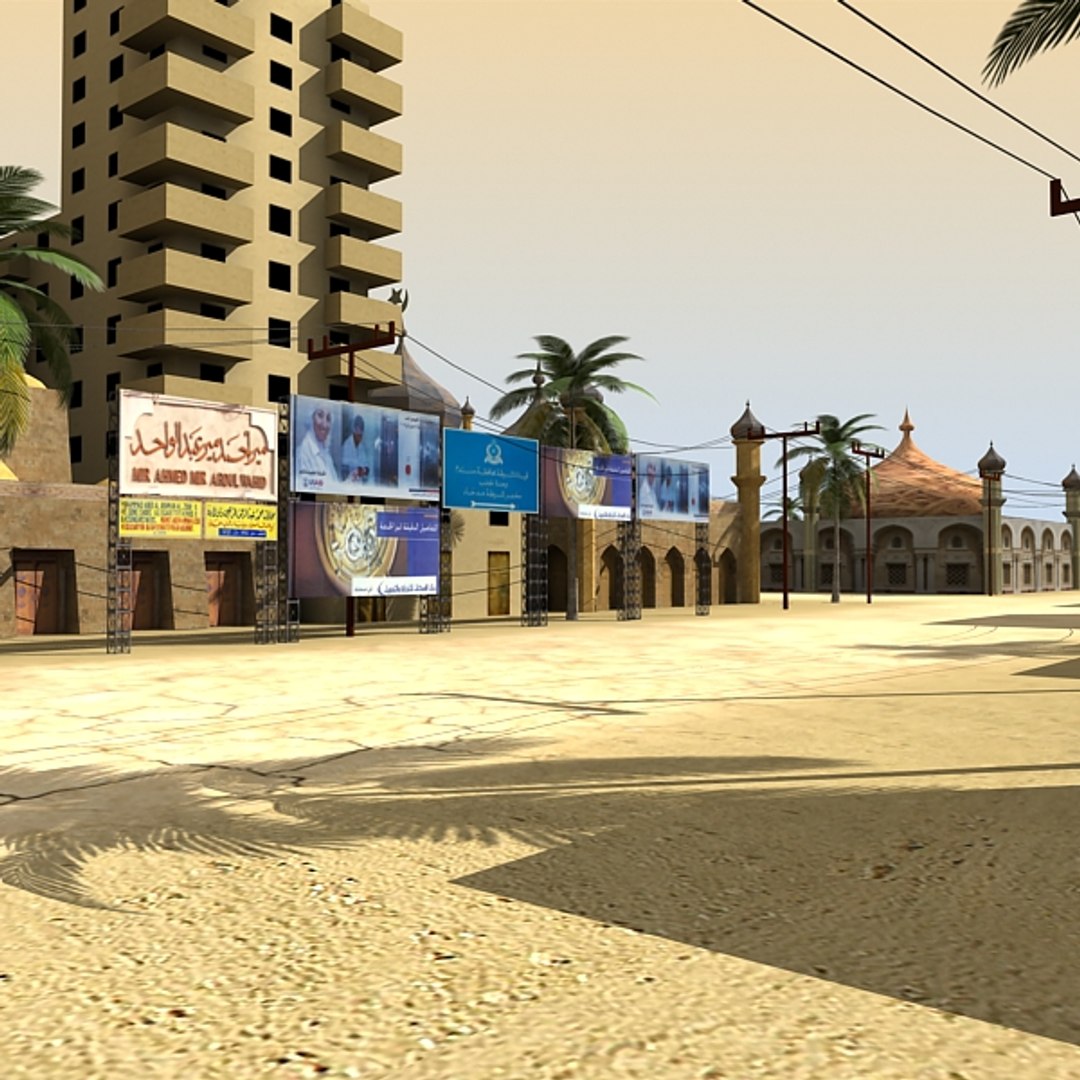 3d 3ds arab town