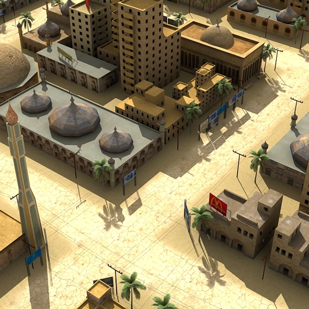 3d 3ds arab town
